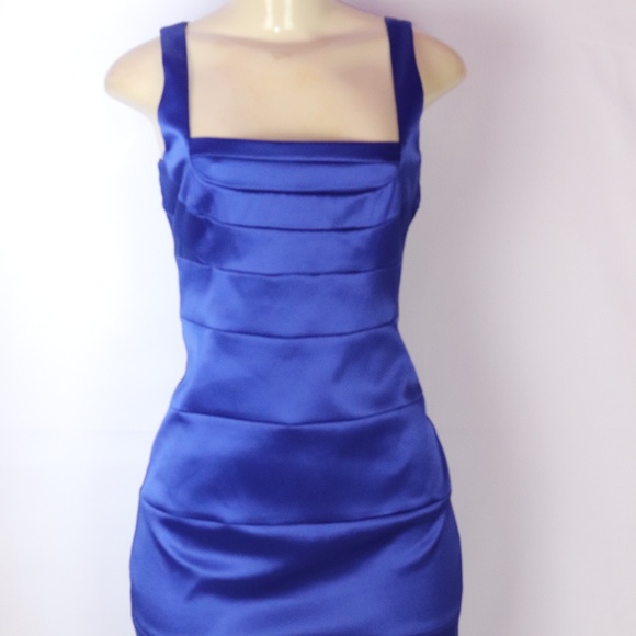 Signature by Sangria | Dresses | Sangria Brand Royal Blue Bodycon Dress ...